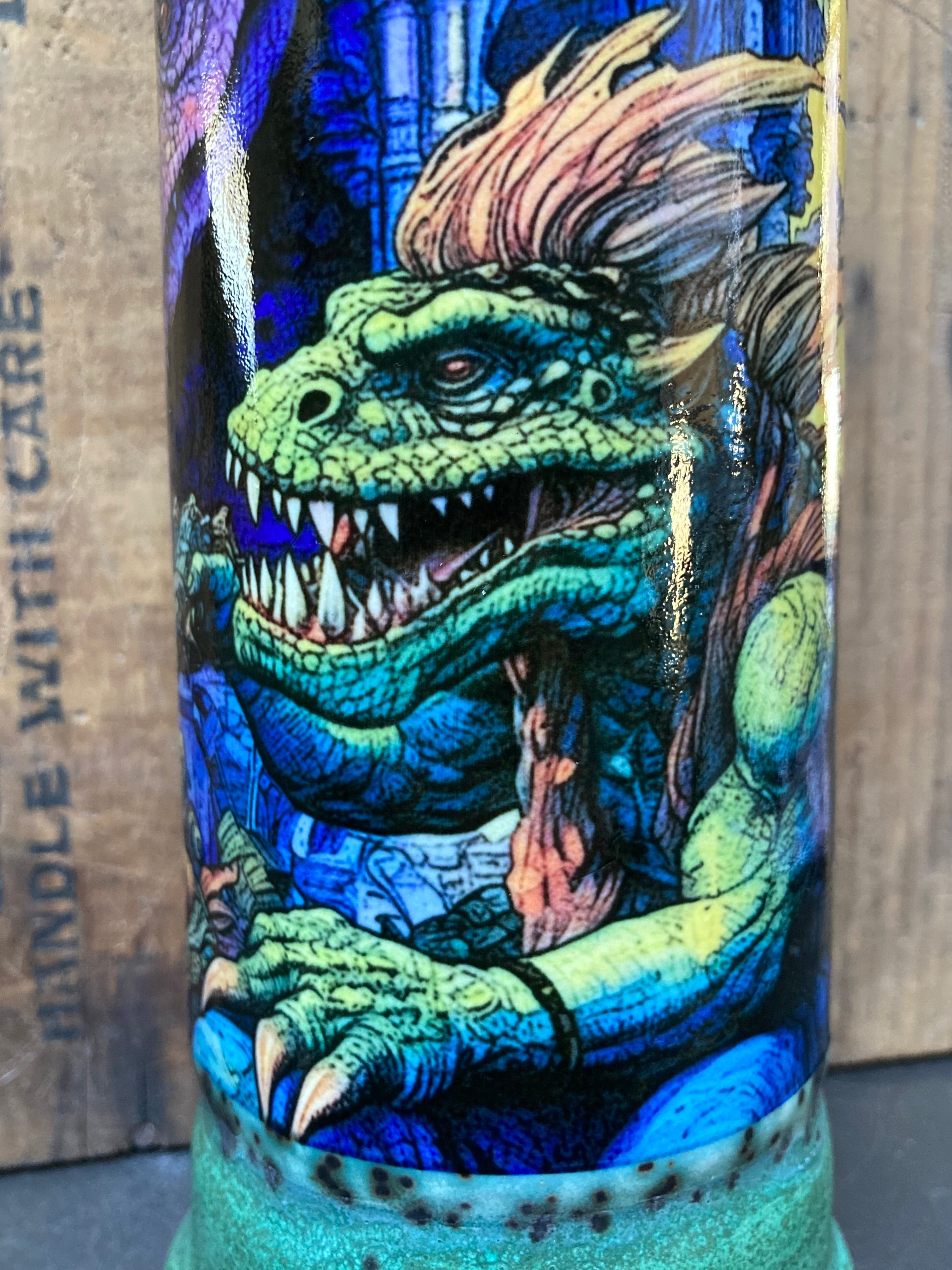 Ceramic Bong Dragon Crew Old Weathered Glazes Berkshire Bong Co ...