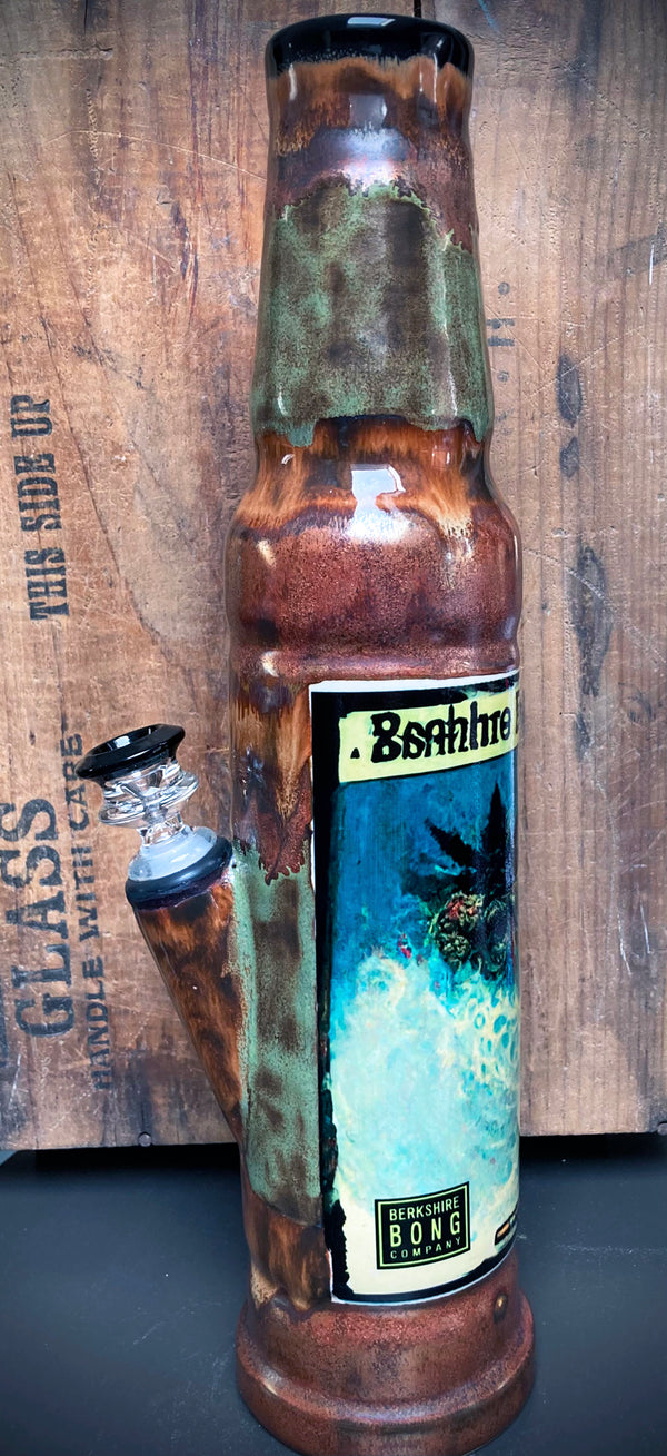 Bongs on Bongs design glazed on a beautiful handmade ceramic bong ...