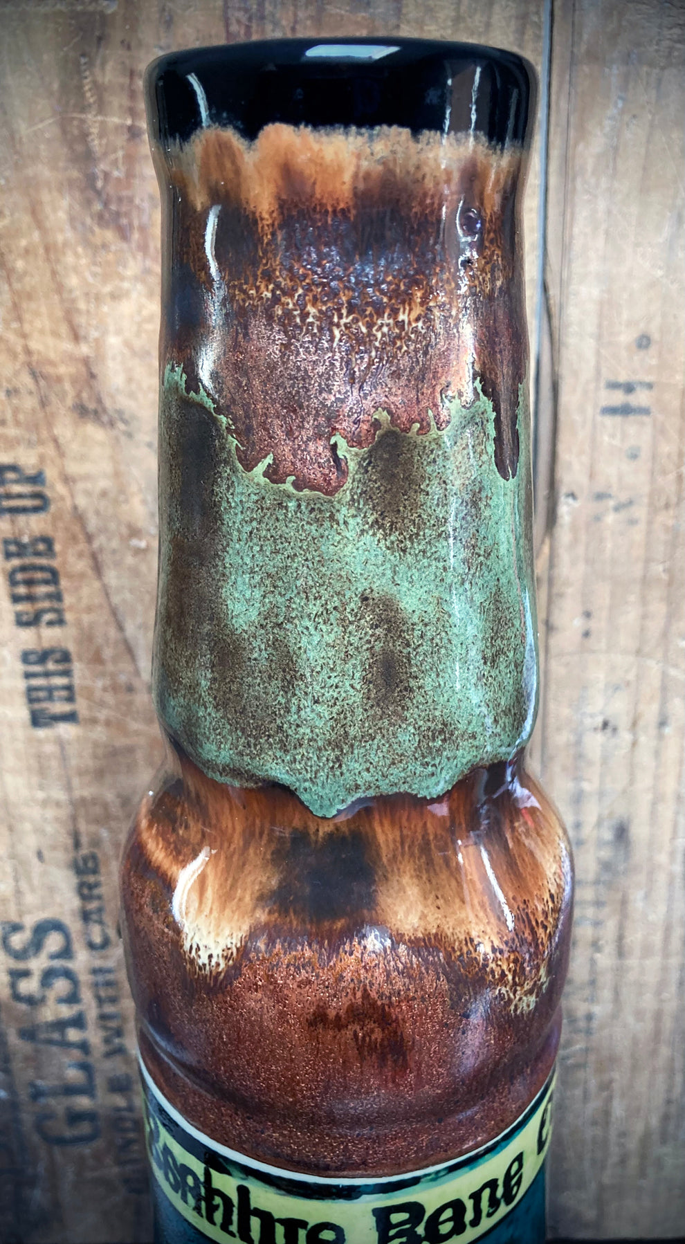 Bongs on Bongs design glazed on a beautiful handmade ceramic bong ...